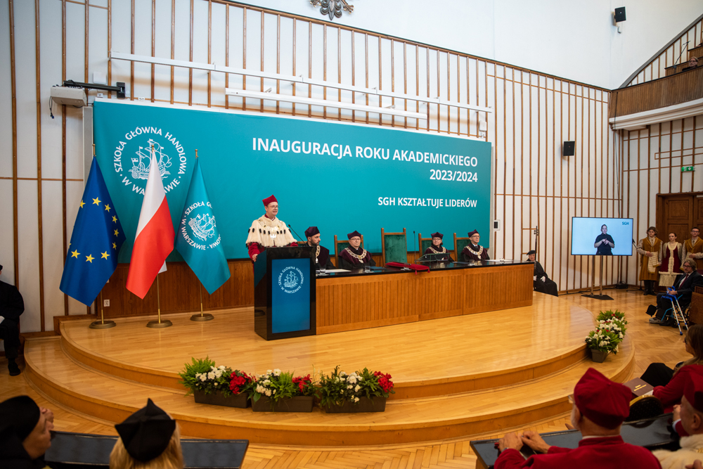 Przemówienie inauguracyjne rektora SGH Piotra Wachowiaka | Gazeta SGH