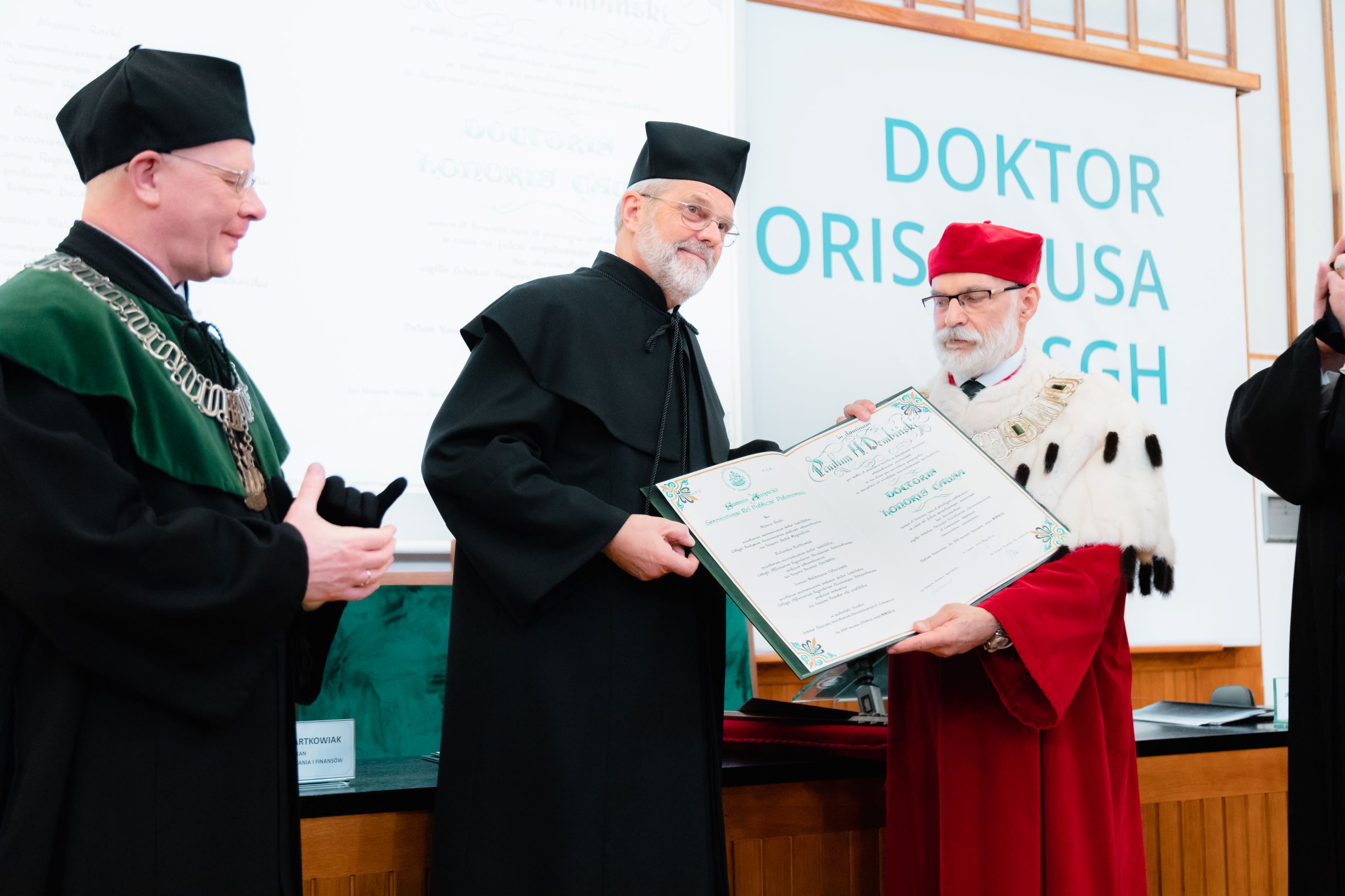 Prof. Paul H. Dembiński odebrał doktorat honoris causa SGH | Gazeta SGH